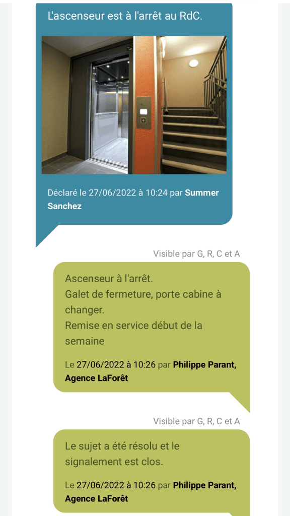 Signaler un incident technique - ChouetteCopro